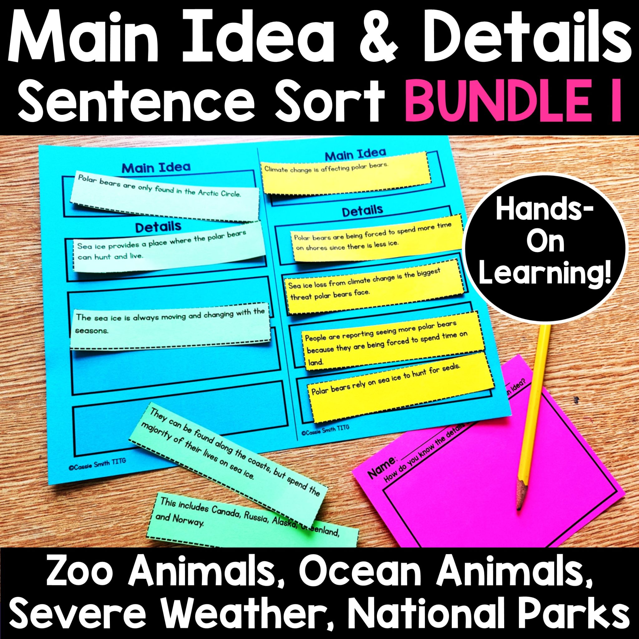 Teaching Main Idea in 3rd, 4th, and 5th Grade -Try This Hands-On ...