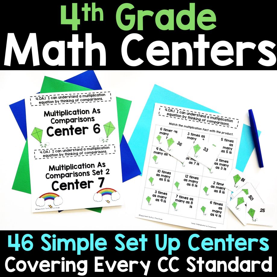 Easy to Use Common Core Math Centers - Thrifty in Third Grade