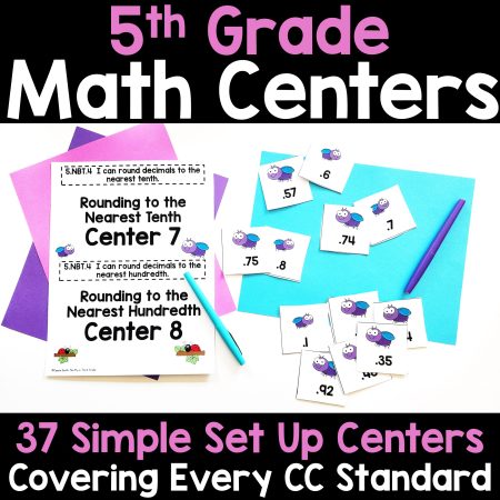 Easy to Use Common Core Math Centers - Thrifty in Third Grade