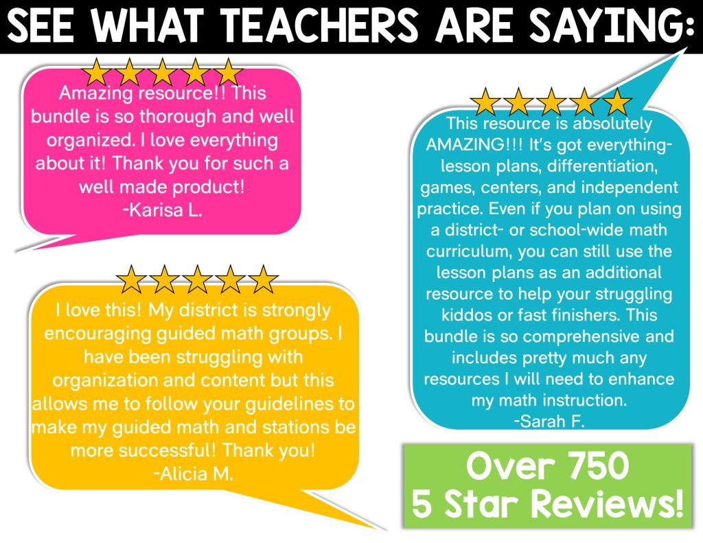 3rd Grade Guided Math -Year Long Bundle - Thrifty in Third Grade