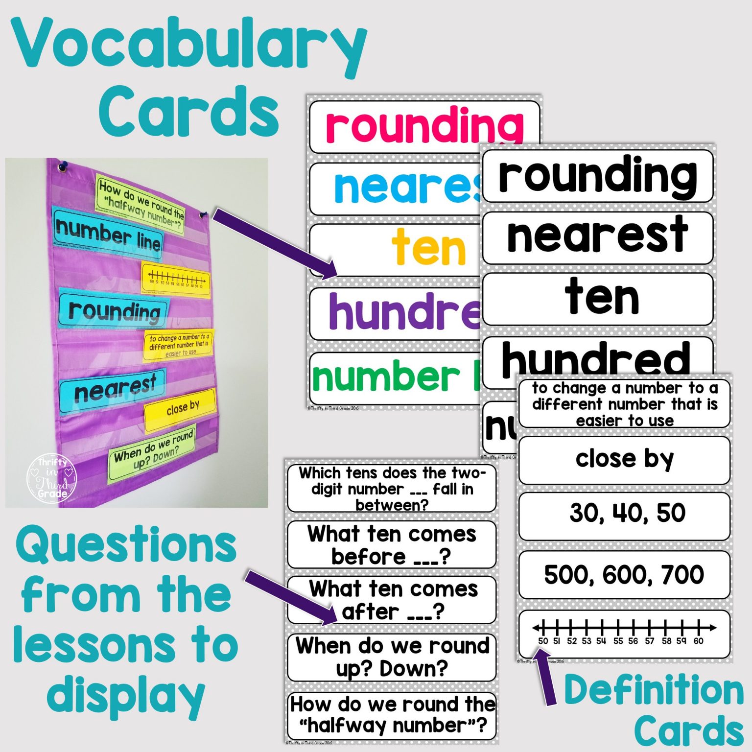 3rd Grade Guided Math -Unit 1 Rounding - Thrifty in Third Grade