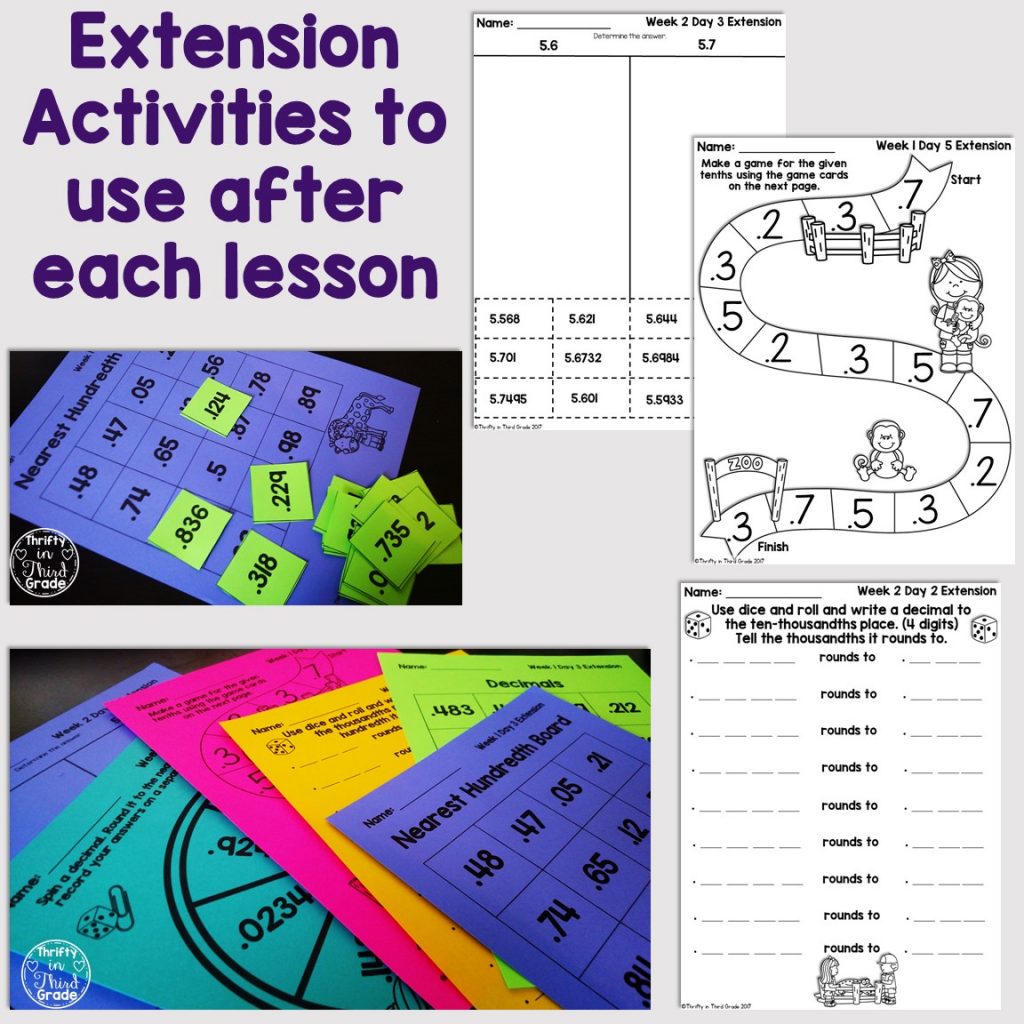 5th Grade Guided Math -Unit 2 Rounding - Thrifty in Third Grade