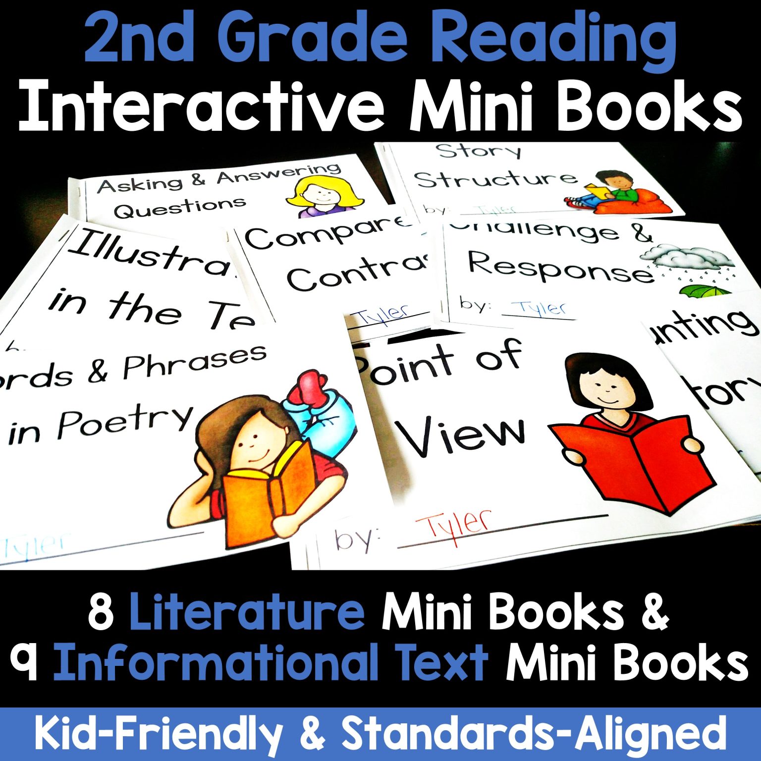Reading Interactive Mini Books Bundle Second Grade - Thrifty in Third Grade