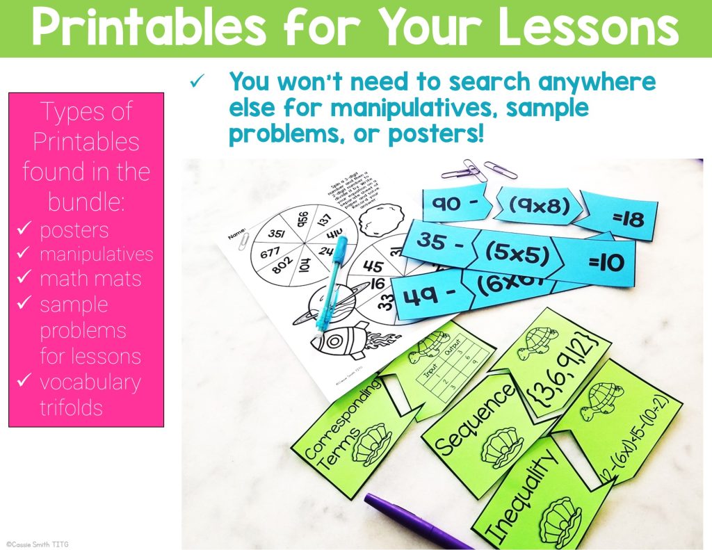 5th Grade Guided Math -Year Long Bundle - Thrifty in Third Grade