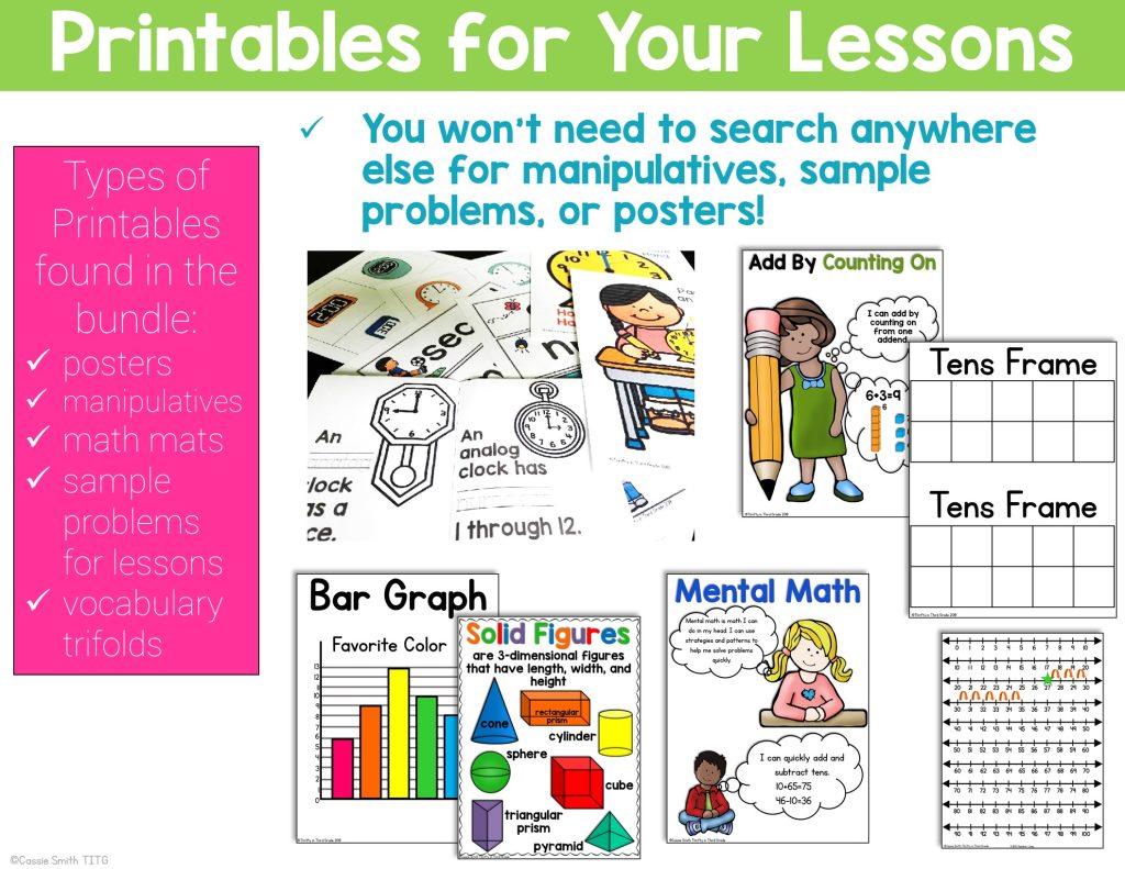 1st Grade Guided Math -Year Long Bundle - Thrifty in Third Grade