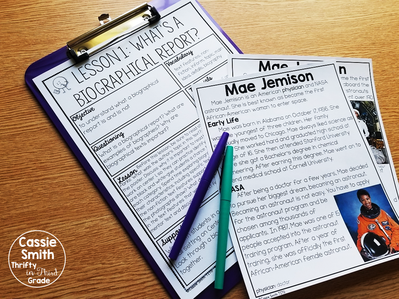 Teaching Students to Write Biography Reports - Thrifty in Third Grade