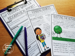 Teaching Students to Write Biography Reports - Thrifty in Third Grade