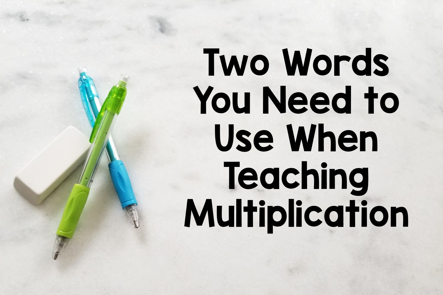 Wondering How to Teach Multiplication? 2 Words to Use! - Thrifty in ...