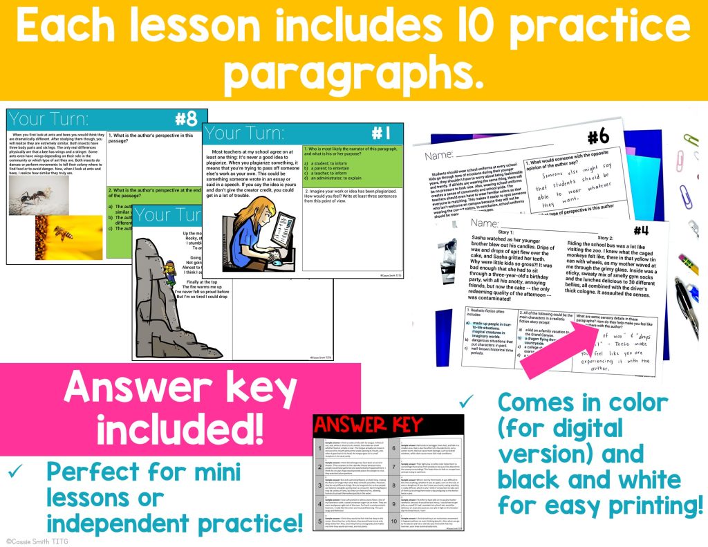 5th Grade Reading Comprehension Lessons -Google Classroom & Print ...