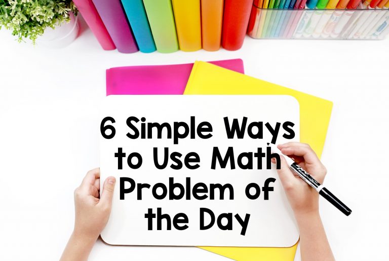 6 Ways You Can Use Problem of the Day in Your Math Classroom - Thrifty ...