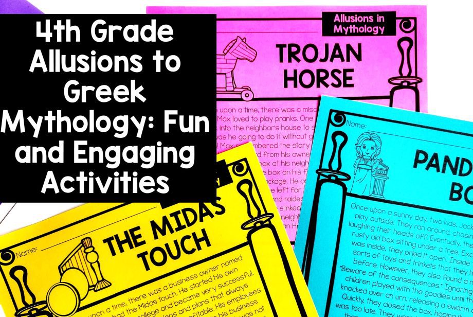 4th Grade Greek Mythology: Fun and Engaging Activities - Thrifty in ...