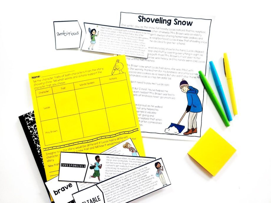 Fun Activities for Teaching Character Traits in 3rd Grade - Thrifty in ...