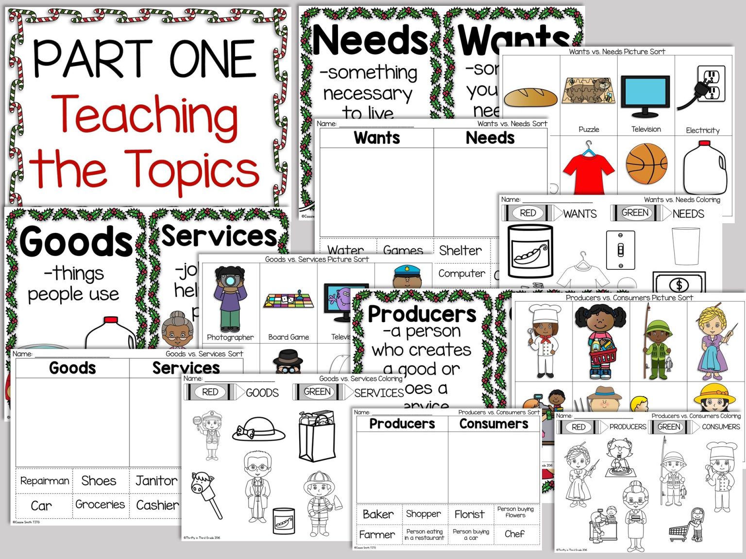 Holiday Economics: Project-Based Learning for Christmas! - Thrifty in ...