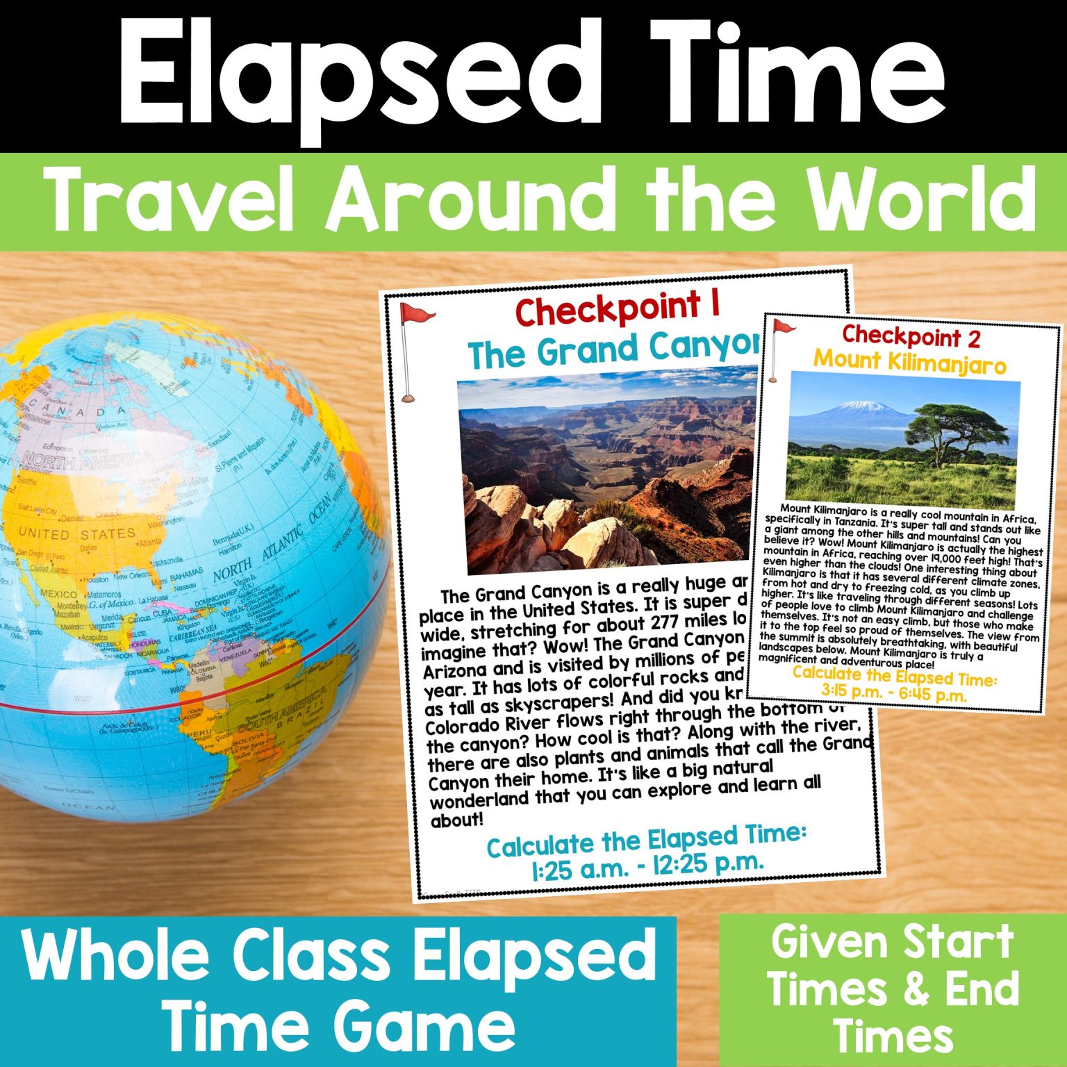 Fun Elapsed Time Games and Activities for 3rd Grade - Thrifty in Third ...
