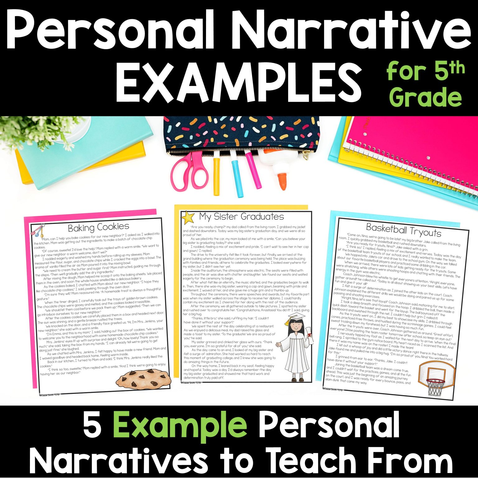 Using Personal Narrative Examples While Teaching Writing in 3rd, 4th ...