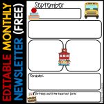 The EASIEST Free Editable Classroom Newsletter Template - Thrifty in ...
