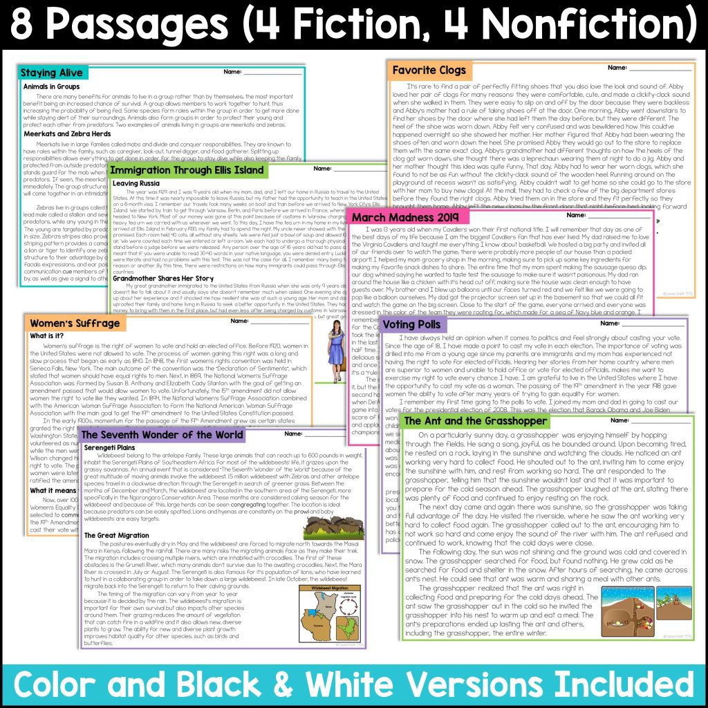March Reading Passages - Activities and Anchor Charts - Thrifty in ...