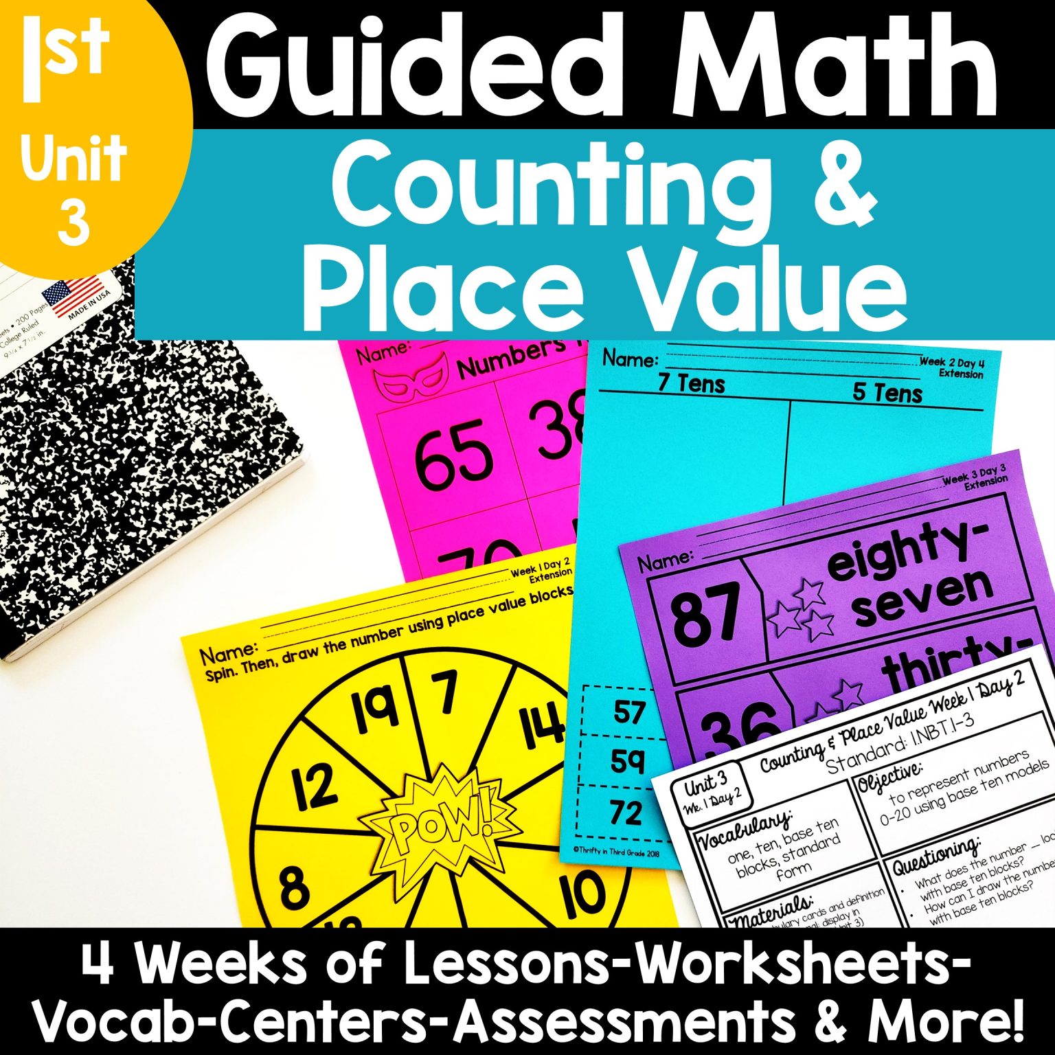 1st Grade Guided Math – Thrifty in Third Grade