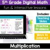 5th Grade Guided Math -Digital Math Unit 3 Multiplication - Thrifty in ...