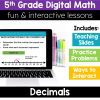 5th Grade Digital Math Activities for Google - Bundle - Thrifty in ...