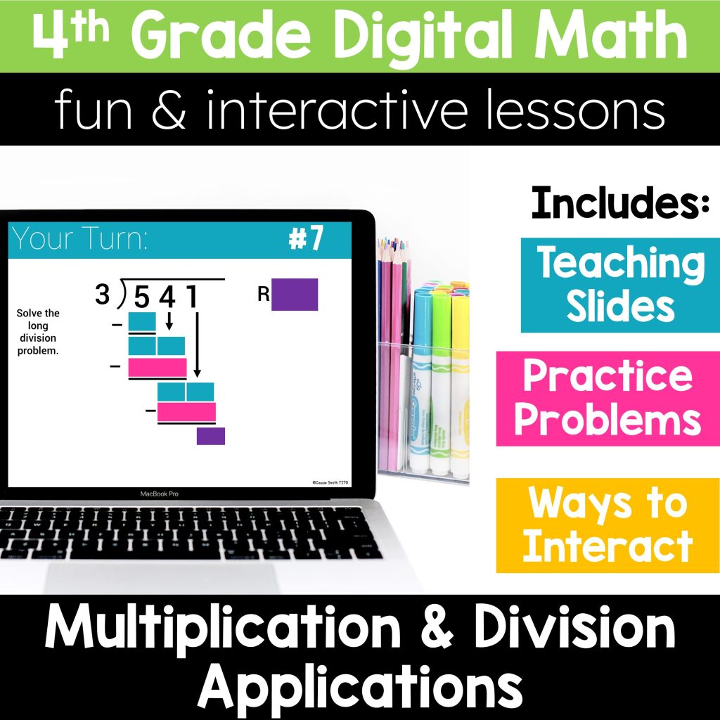 3rd Grade Guided Math -Digital Math Unit 3 Multiplication Basics ...