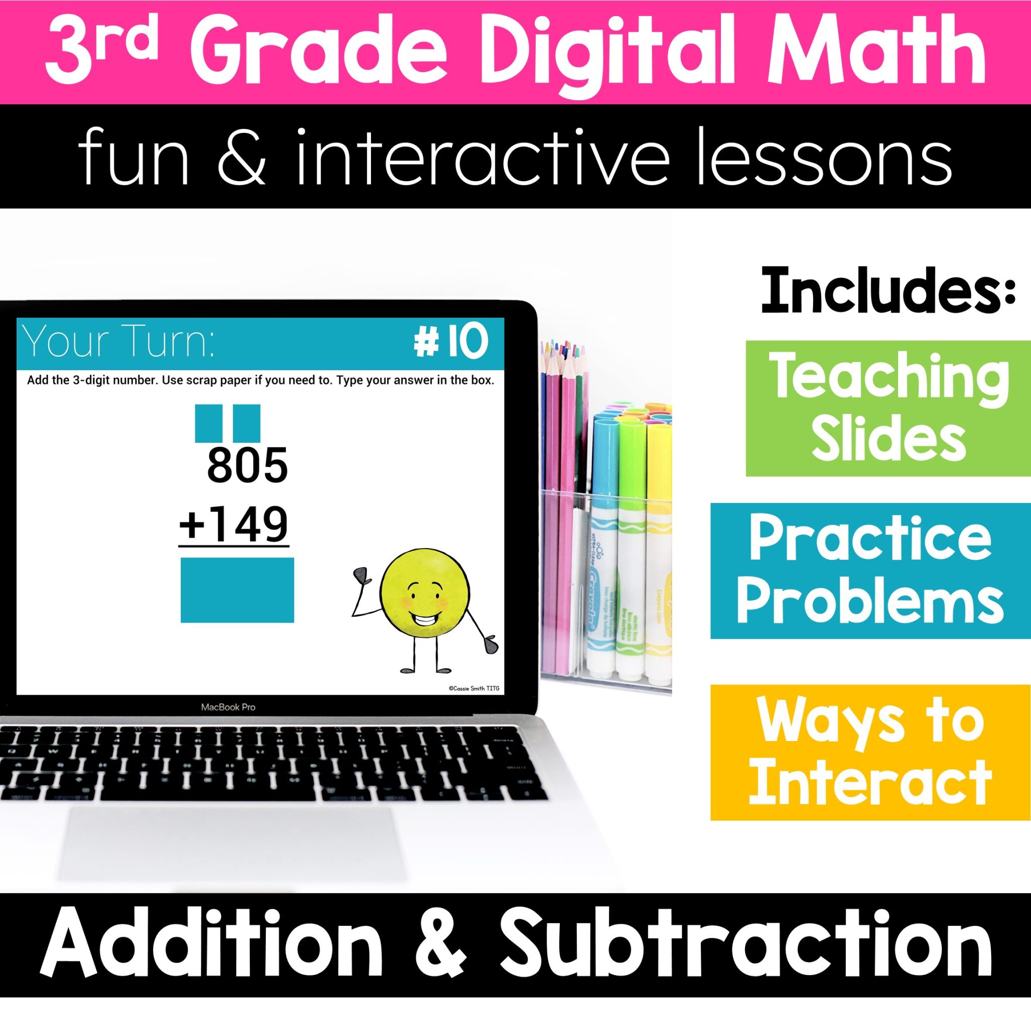 3rd Grade Guided Math -Digital Math Unit 3 Multiplication Basics ...