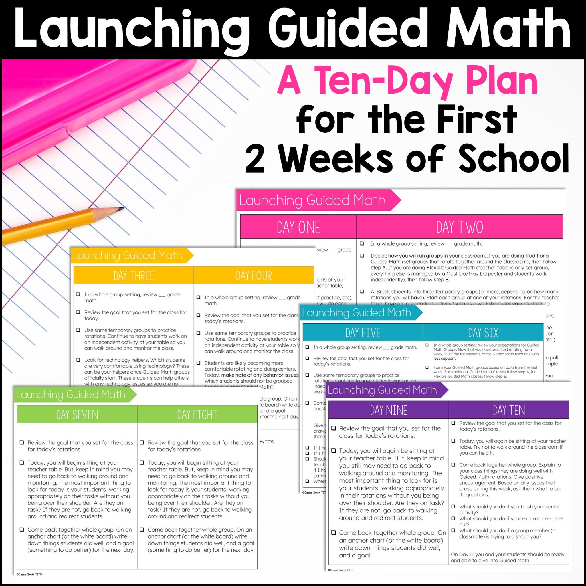 How to Launch Guided Math in 10 Days - Thrifty in Third Grade