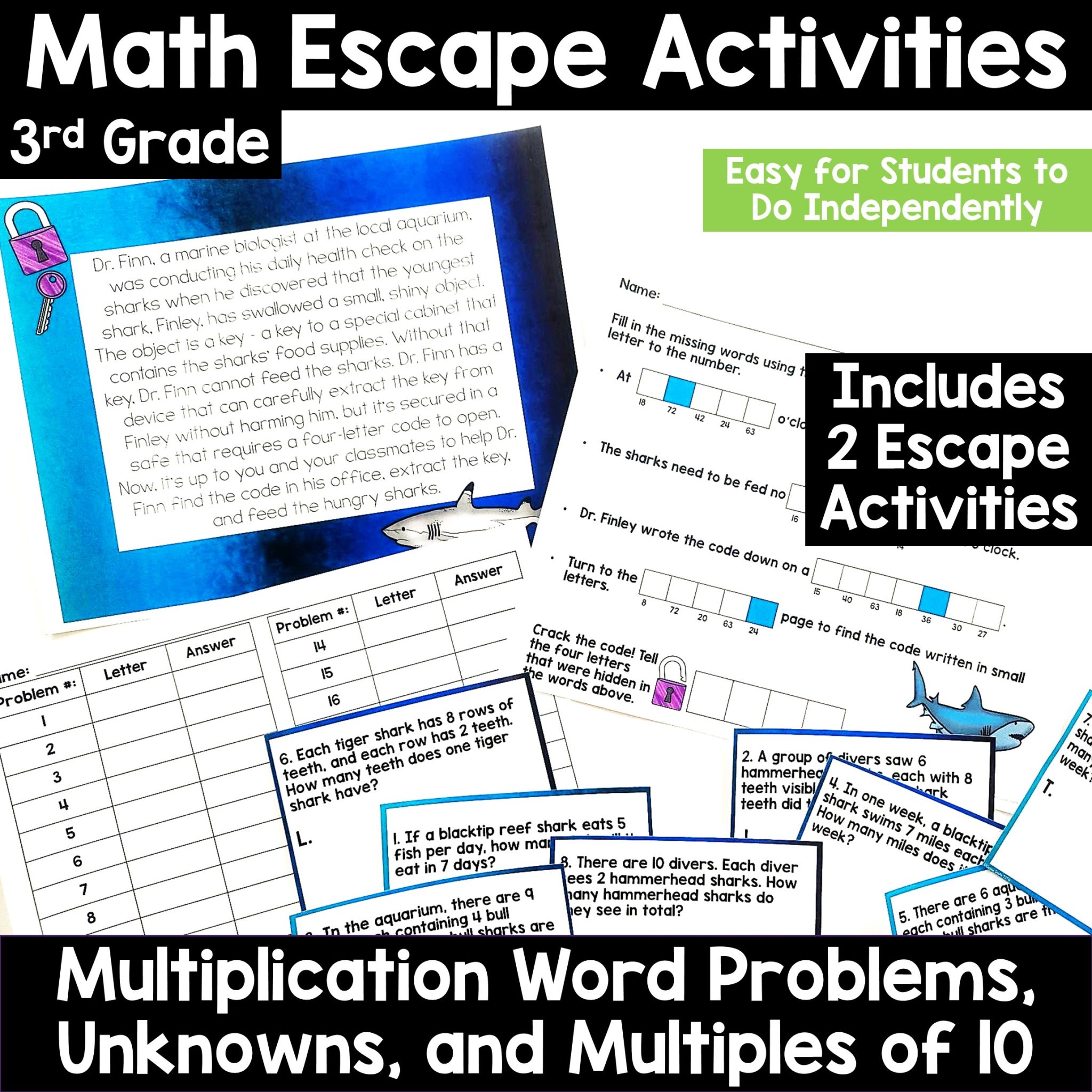 AWESOME Multiplication Games for 3rd Grade -Digital Printable and Whole ...