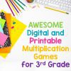 AWESOME Multiplication Games for 3rd Grade -Digital Printable and Whole ...
