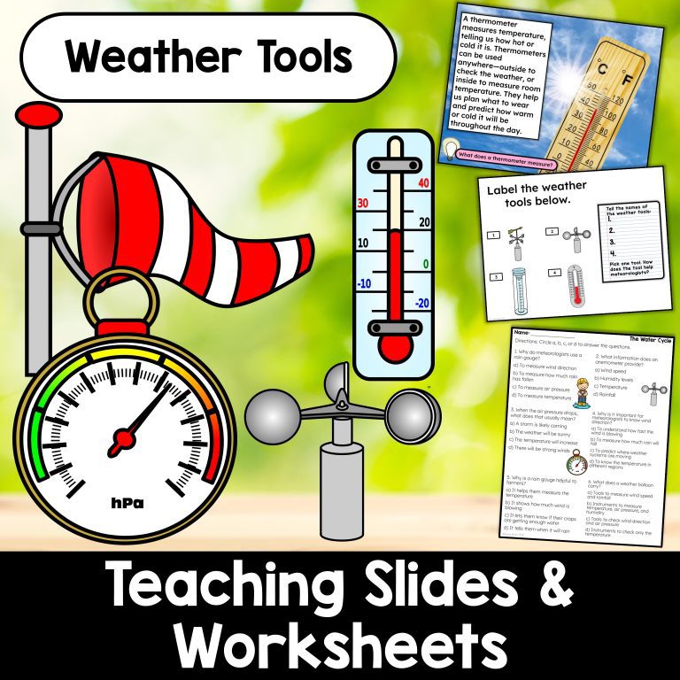 Weather Instruments for Kids - Worksheets, Activities, and Videos to ...